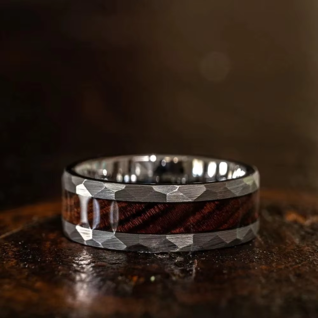 Steel Timber Ring – Mae & Rose Jewels