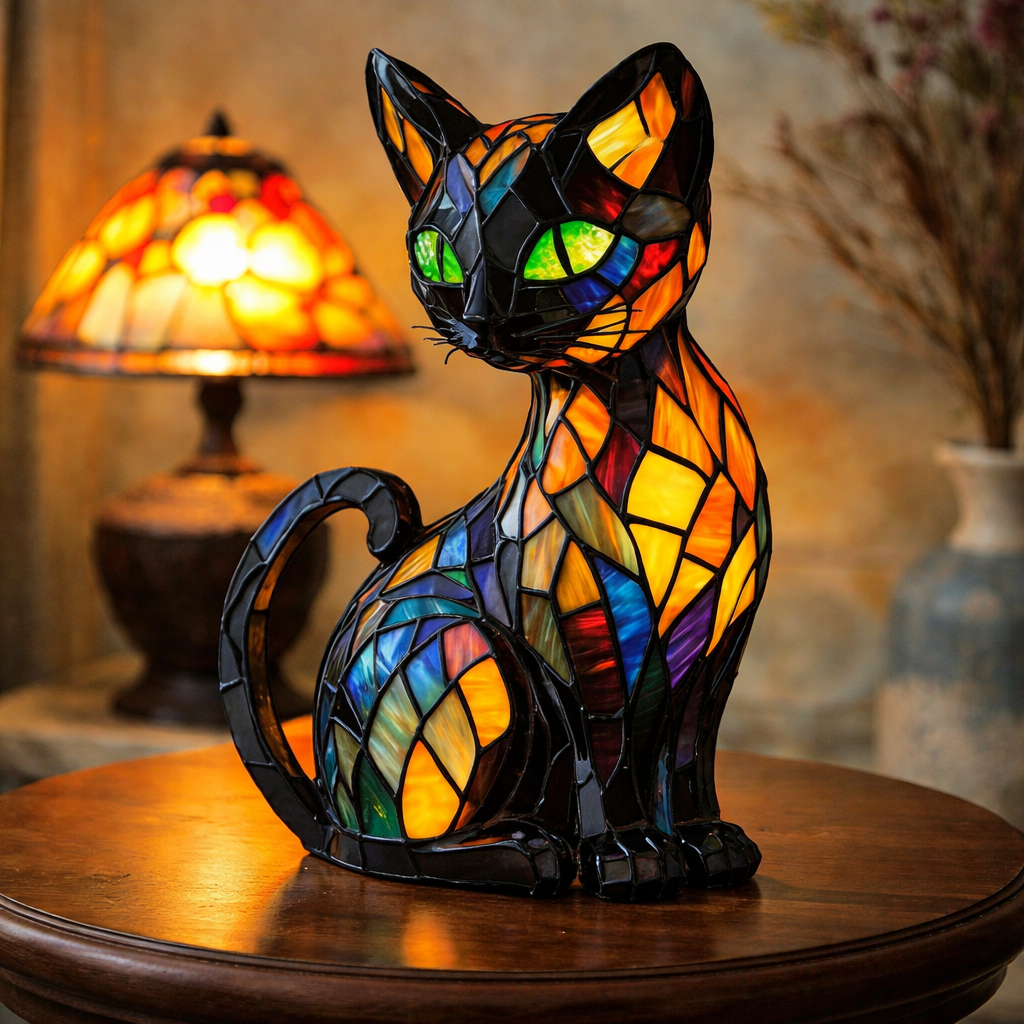 Emerald Cat Lamp – Mae & Rose Jewels