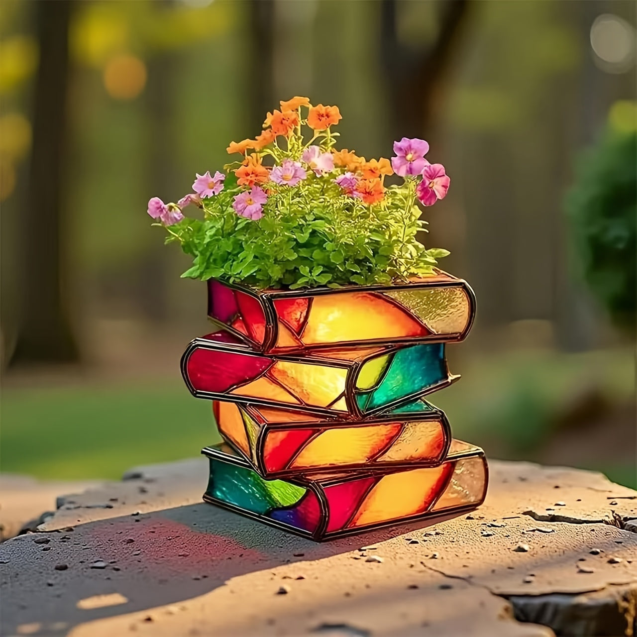 Handcrafted Book-Shaped Flower Pot – Mae & Rose Jewels