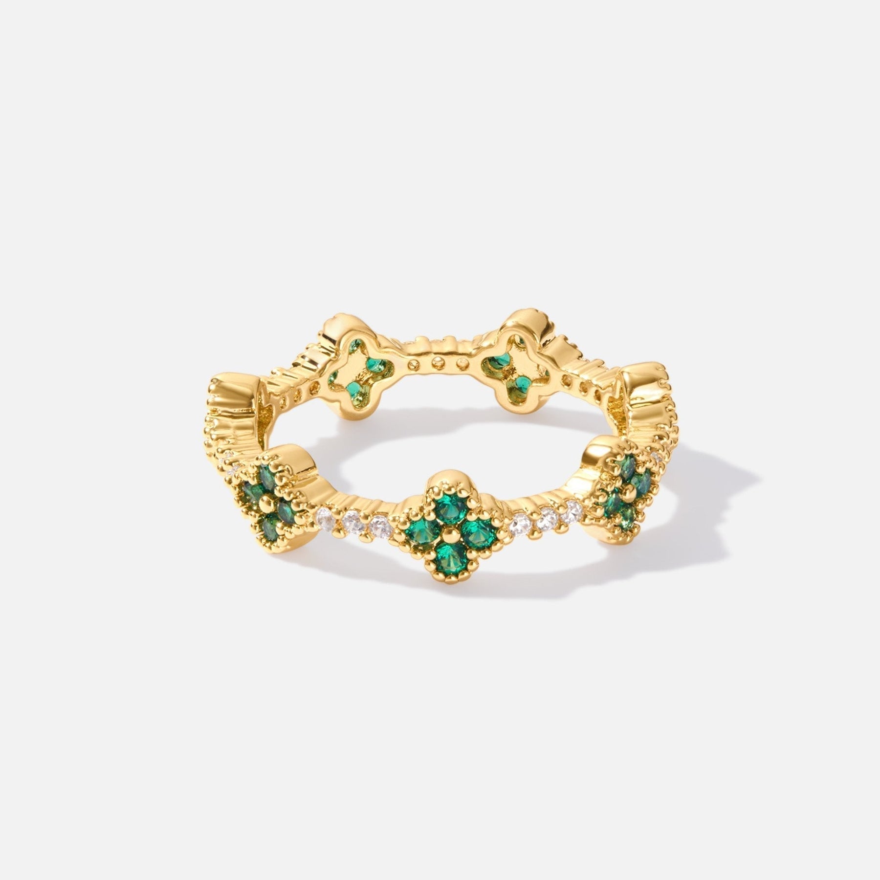 Lucky - Clover Crystal Ring – Mae & Rose Jewels