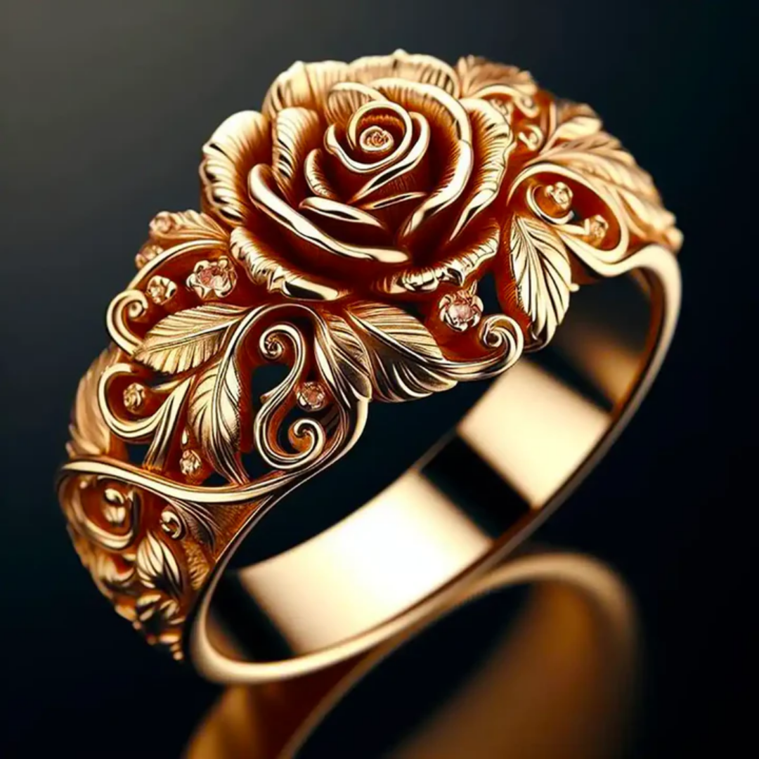 Golden Flower Ring – Mae & Rose Jewels